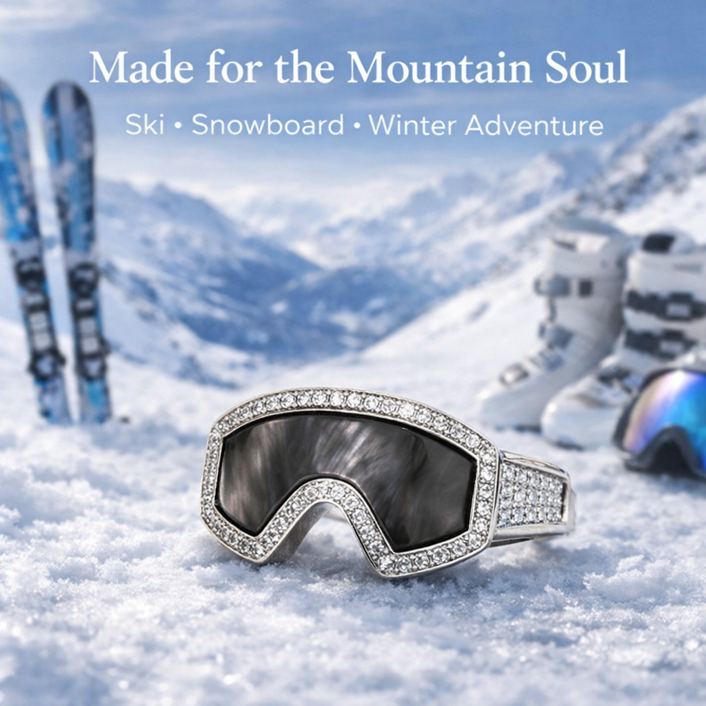 🔥Last Day 49% OFF - Ski Goggle Shaped Adjustable Ring - Unique Winter ...