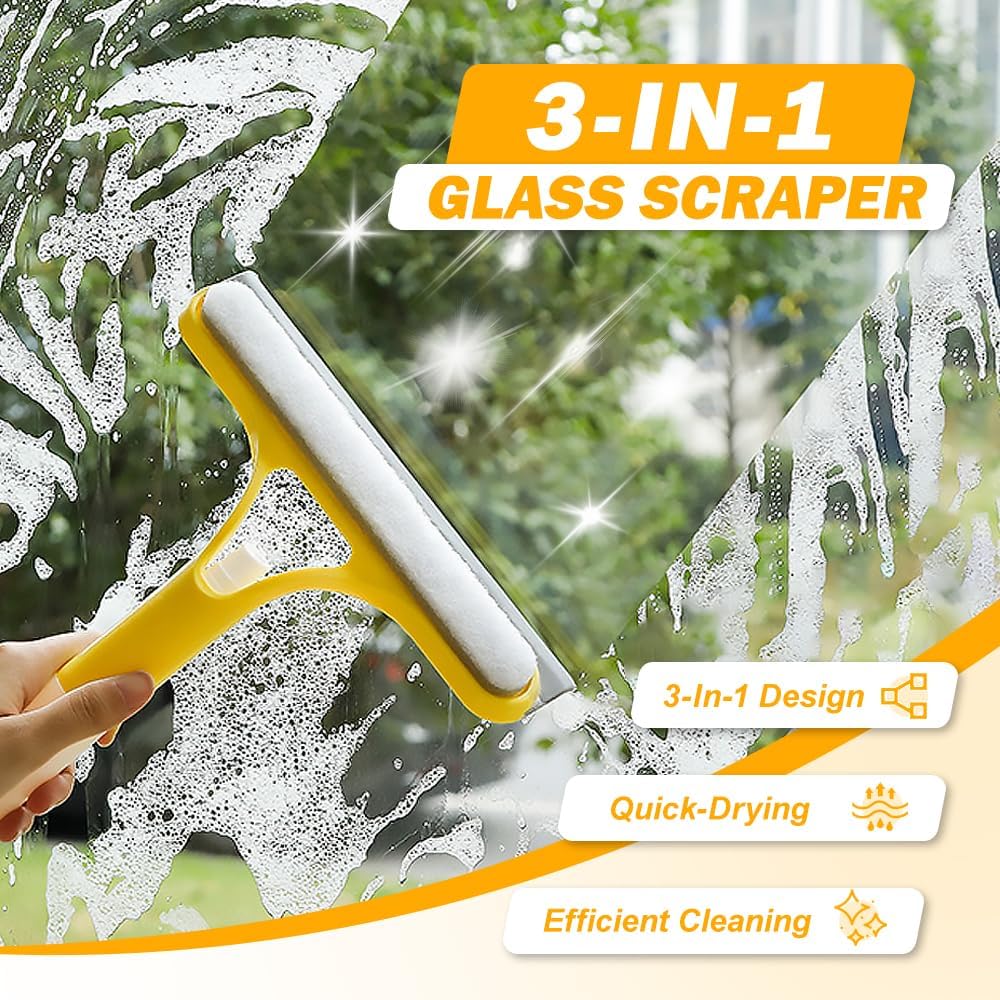 3 in 1 Window Cleaning Scraper – BLOOMORAGIFTS